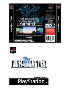 Final Fantasy Origins PlayStation PS1 Inlay Covers Front Back | eBay UK