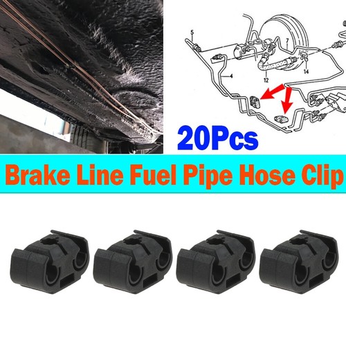 20Pcs Car Brake Line Hose Clips 811611797 for A4 S4 A6 Double Cable ...