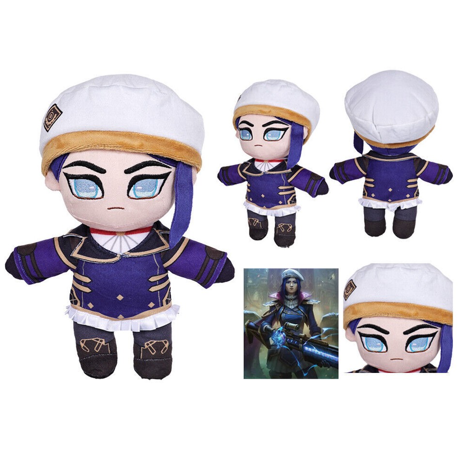 League of Legends LOL Arcane Jinx/Shieda Kayn/Ezreal/Vi Doll Plushie ...