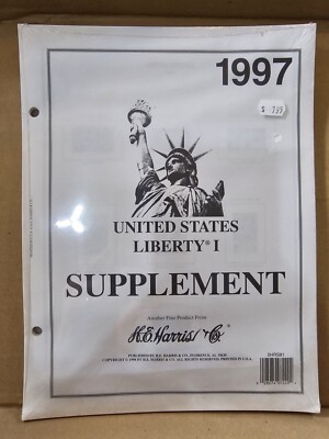 1997 H. E. Harris Liberty United States & UN Stamp Album Supplement ...