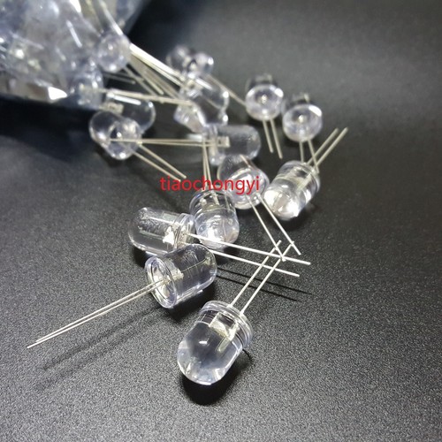 DIP 2pin 10mm 0.5W Super Bright High Power LEDs Red Green Blue White | eBay