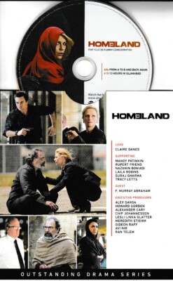 Homeland: Season 4: For Your Consideration 2 Episodes DVD VIDEO FYC TV ...