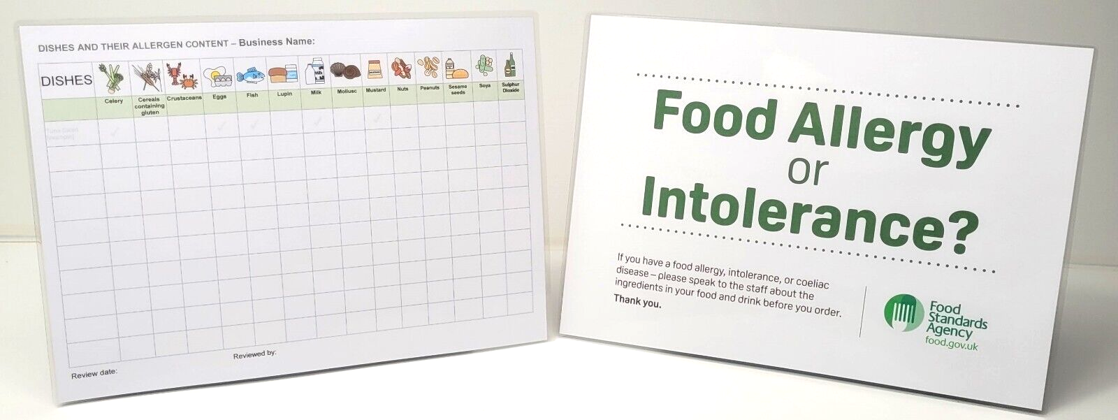 2025 Food Allergy or Intolerance? &Dishes &Their Allergen Chart ...