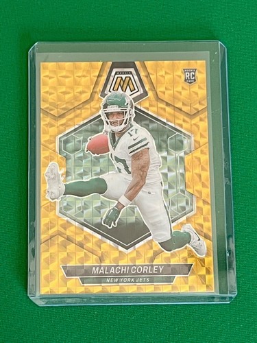 2024 Panini Mosaic NFL #359 Malachi Corley RC True Gold Prizm /10 NY ...