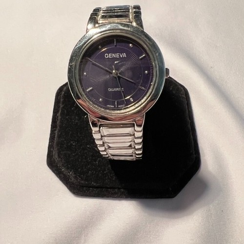 Geneva Quartz Wristwatch - Silver plated | eBay