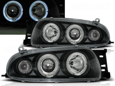 Headlights for Ford Fiesta Mk4 1995 1996 1997 1998 1999 VR-1281 Angel ...
