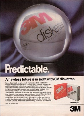 3M Diskettes Vintage Print Ad 1984 Floppy Disk Computer Media | eBay
