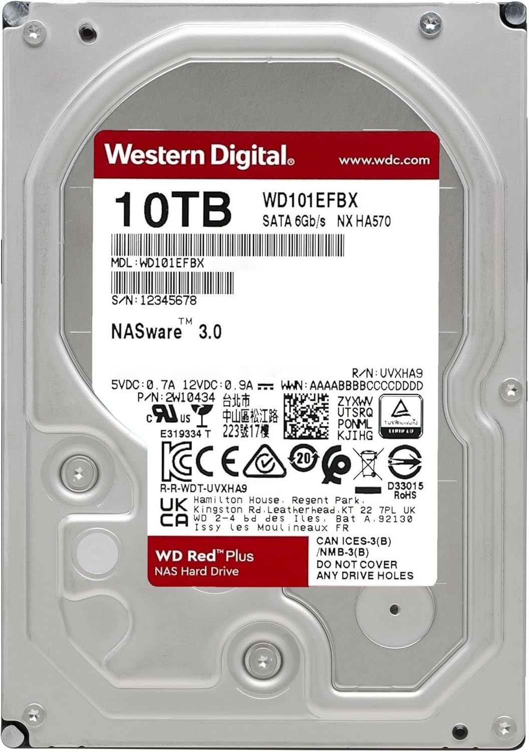 Western Digital 10TB Red Plus NAS Internal Hard Drive HDD | eBay