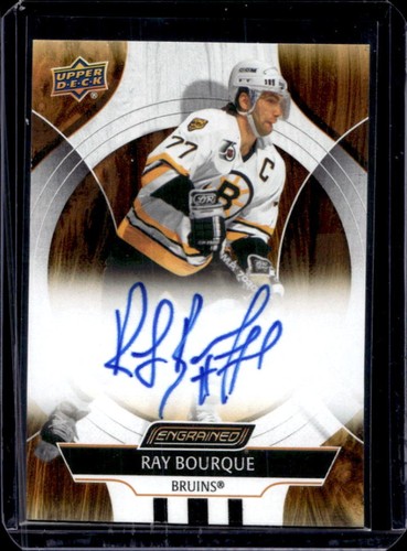 2024-25 UD Engrained Icons Ray Bourque Auto SP SSP #CA-RB Bruins | eBay
