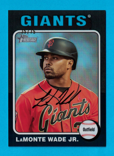 2024 Topps Heritage #454 LaMonte Wade Jr. Chrome Black Border Refractor ...
