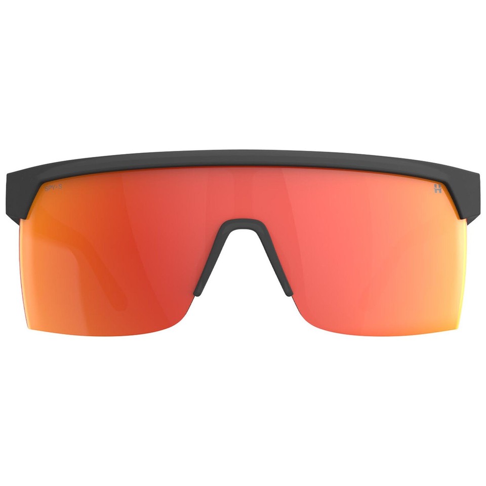 SPY Optic SUPER FLYNN Sunglasses ANSI Matte Black Happy Orange Mirror ...