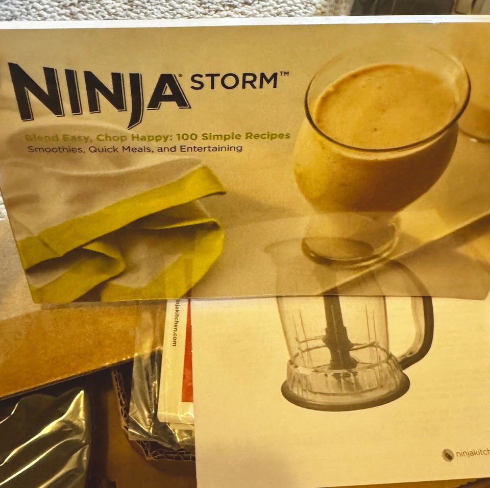 NINJA STORM Blender Food Processor Black 2119 450W Brand New in Open ...