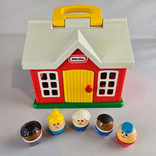 Vintage Little Tikes Toddle Tots School House w/ Handle 5 Kids ...