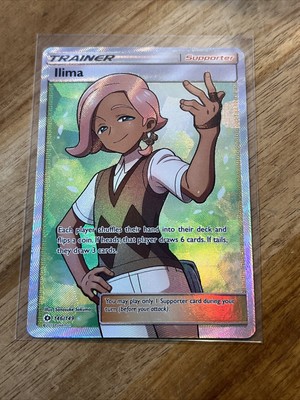Pokémon TCG Ilima Sun & Moon Base Set 146/149 Holo Full Art | eBay