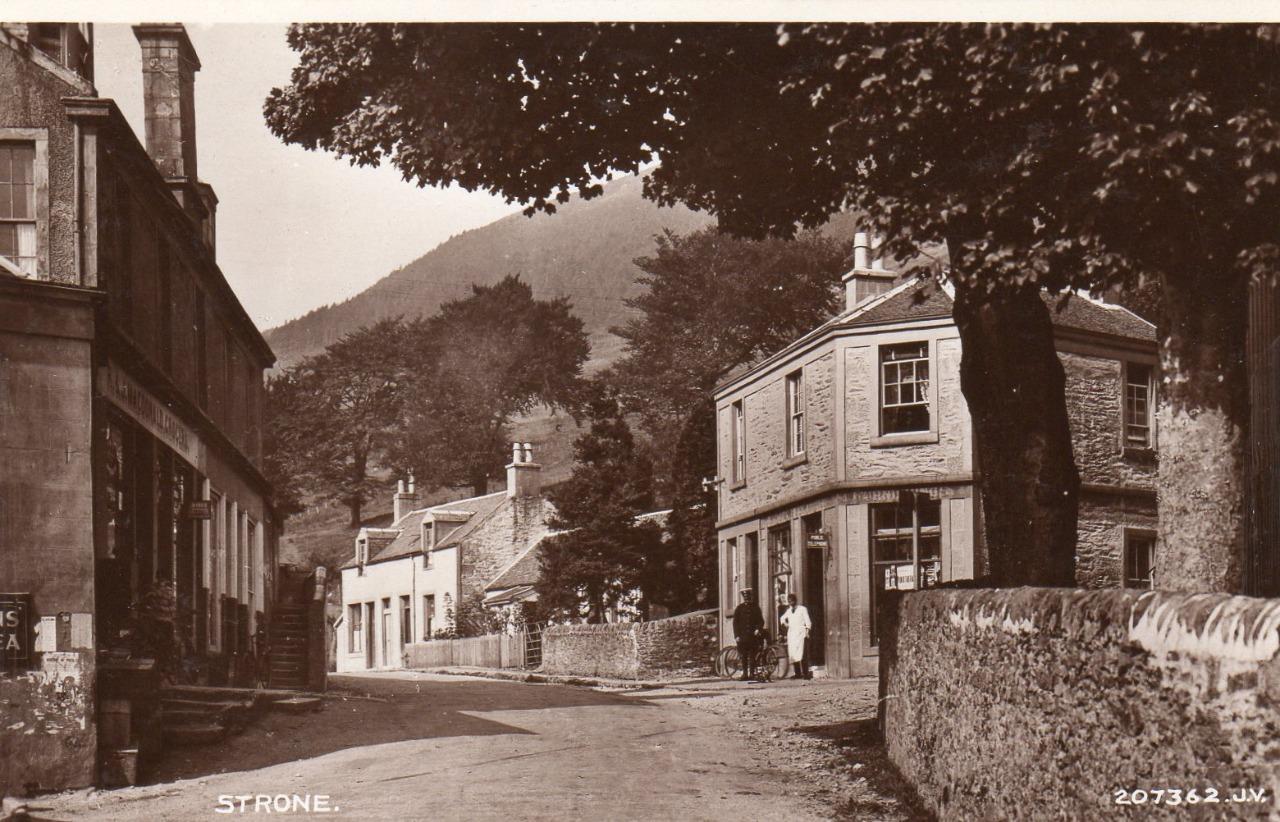 Strone Post Office Nr Dunoon Greenock unused RP old pc 1937 Valentines ...