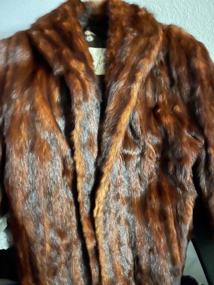 mink coat womans Vintage excellent cond. chestnut brown gorgeous fur | eBay