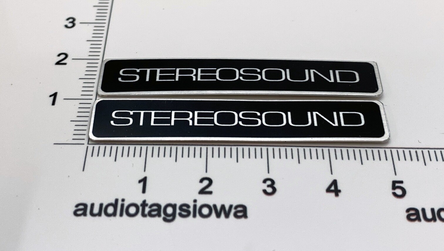 STEREOSOUND Speaker Grill Badge Logo Emblem PAIR Custom Made Aluminum ...
