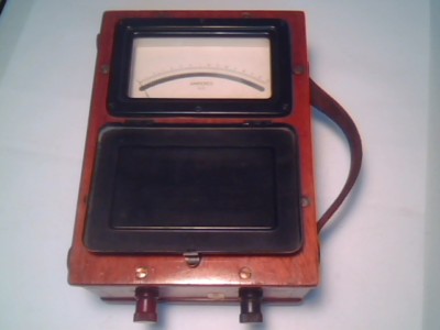 1930's MEGGER AMPERES AMMETER DC 15A EVERSHED & VIGNOLES vintage test ...