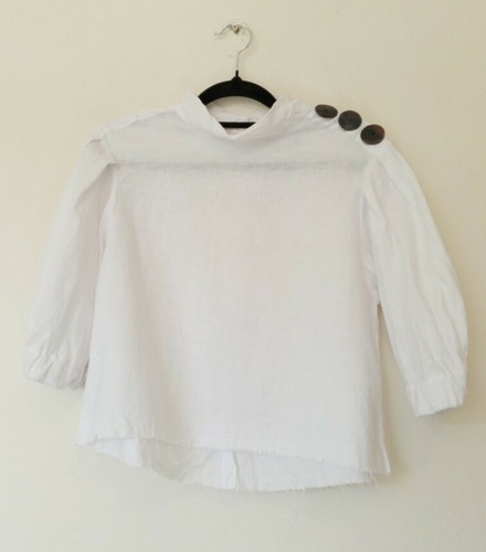 100% Linen Nice martin crop top | eBay Australia