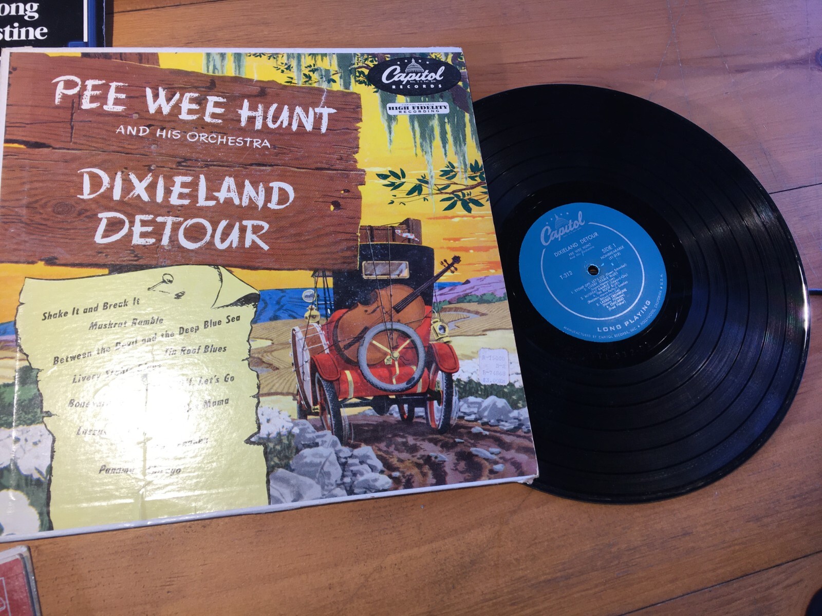 PEE WEE HUNT AND HIS ORCH DIXIELAND DETOUR VINYL RECORD ALBUM CAPITOL ...