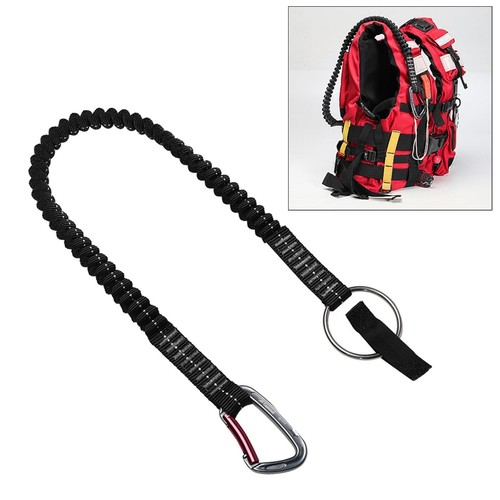 Climbing Ascender Sling Black Rappelling Safety Lanyard for Outdoor | eBay