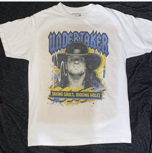 WWE Undertaker T Shirt Taking Souls Digging Holes White Size M Y2K | eBay