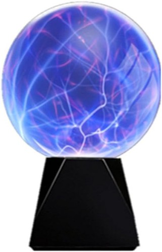 Touch & Sound Activated,Glass Plasma Ball Party Magical 4 inches, Blue ...