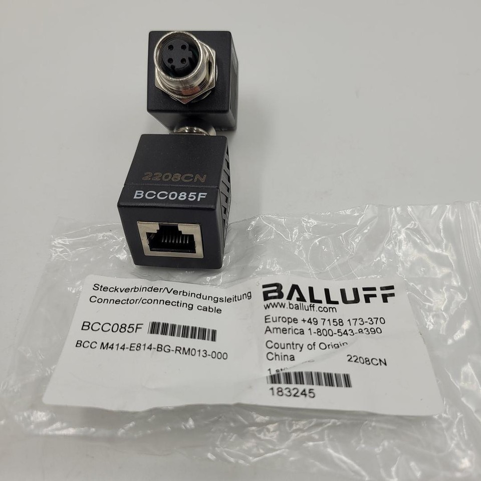 BALLUFF BCC085F ETHERNET CONNECTOR to 4 pin adaptor | eBay