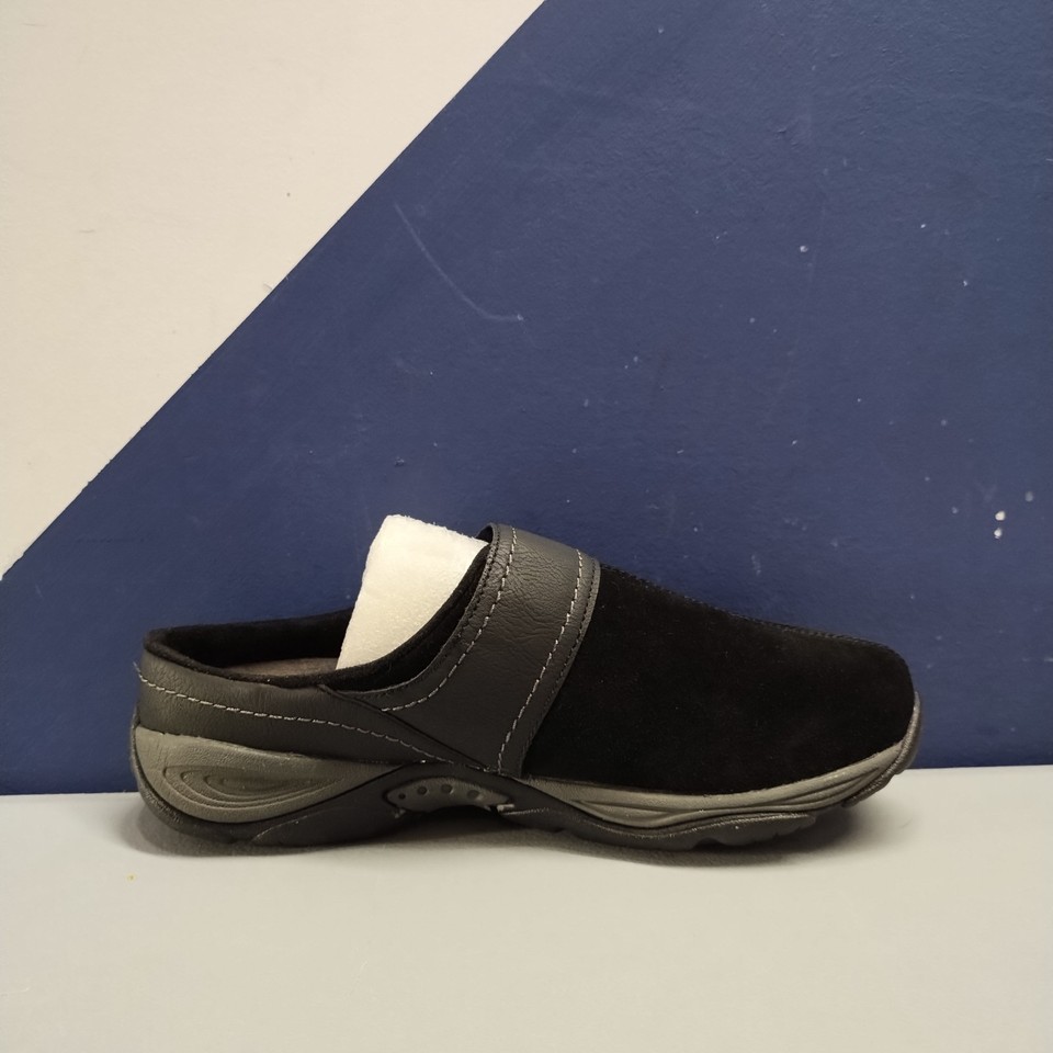 Easy Spirit Explore 24 Eliana Clogs Womens US 8M Black Leather Comfort ...