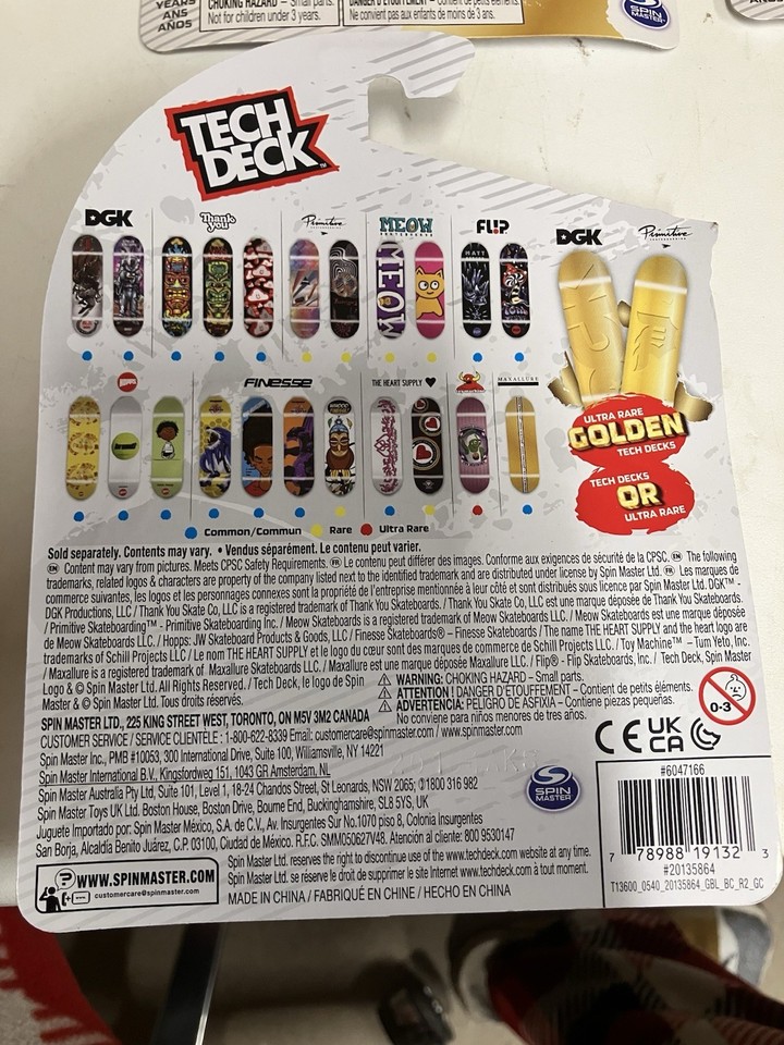 2026 Tech Deck Primitive Solid GOLD CHASE Fingerboard | eBay