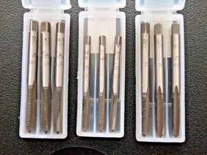 UNF TAP SET 7/32" X 32 tpi 3/16" x 32 tpi 5/32" x 36 tpi COMPLETE NEW ...