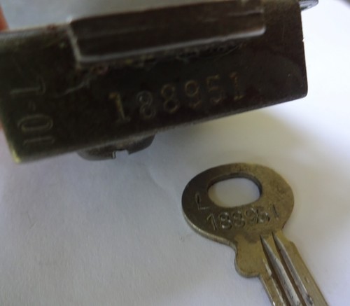 10L lock for Automatic Electric 3 slot payphone vault door. Gray also ...