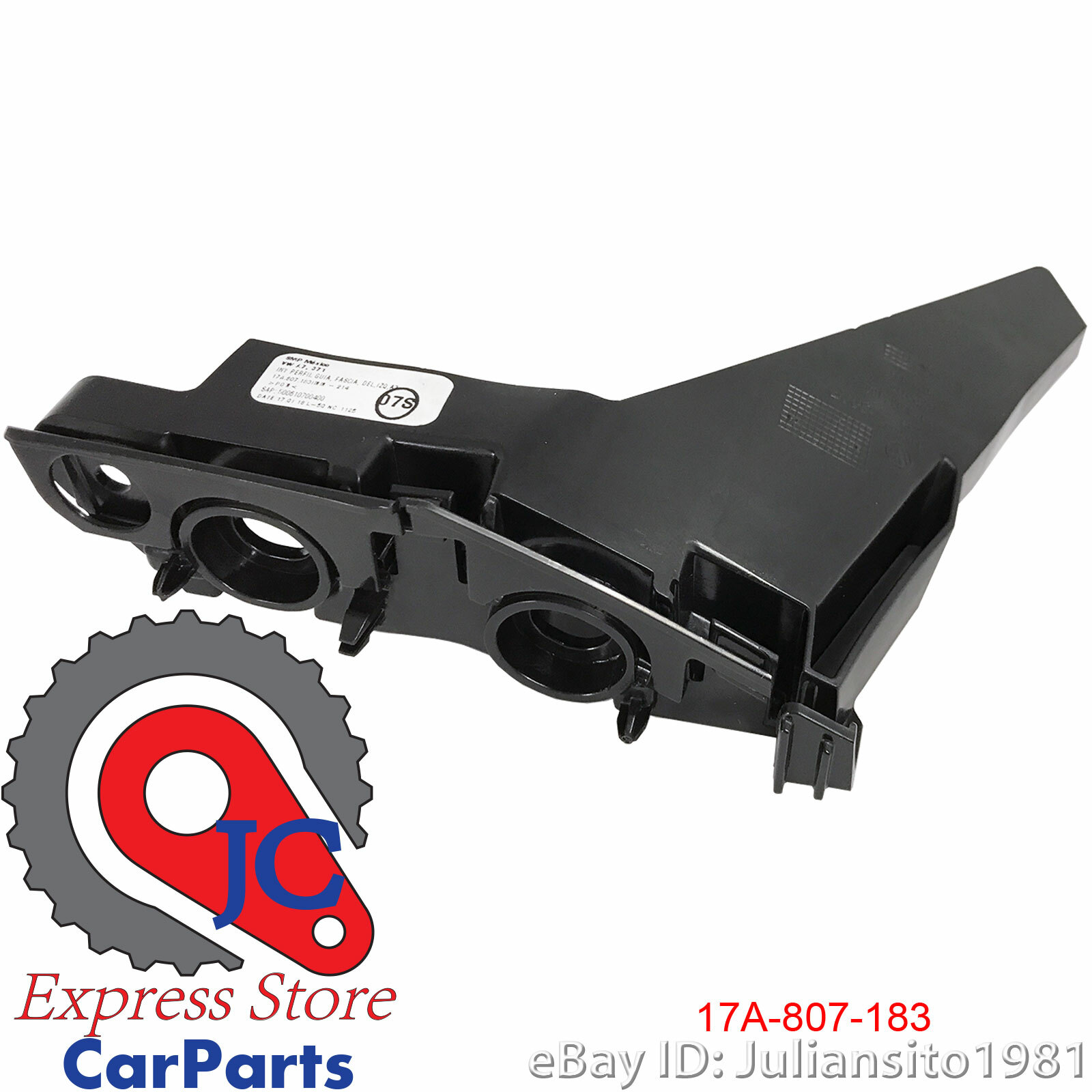 17A807183 VOLKSWAGEN GENUINE OEM JETTA FRONT LEFT GUIDE PIECE PROFILE ...