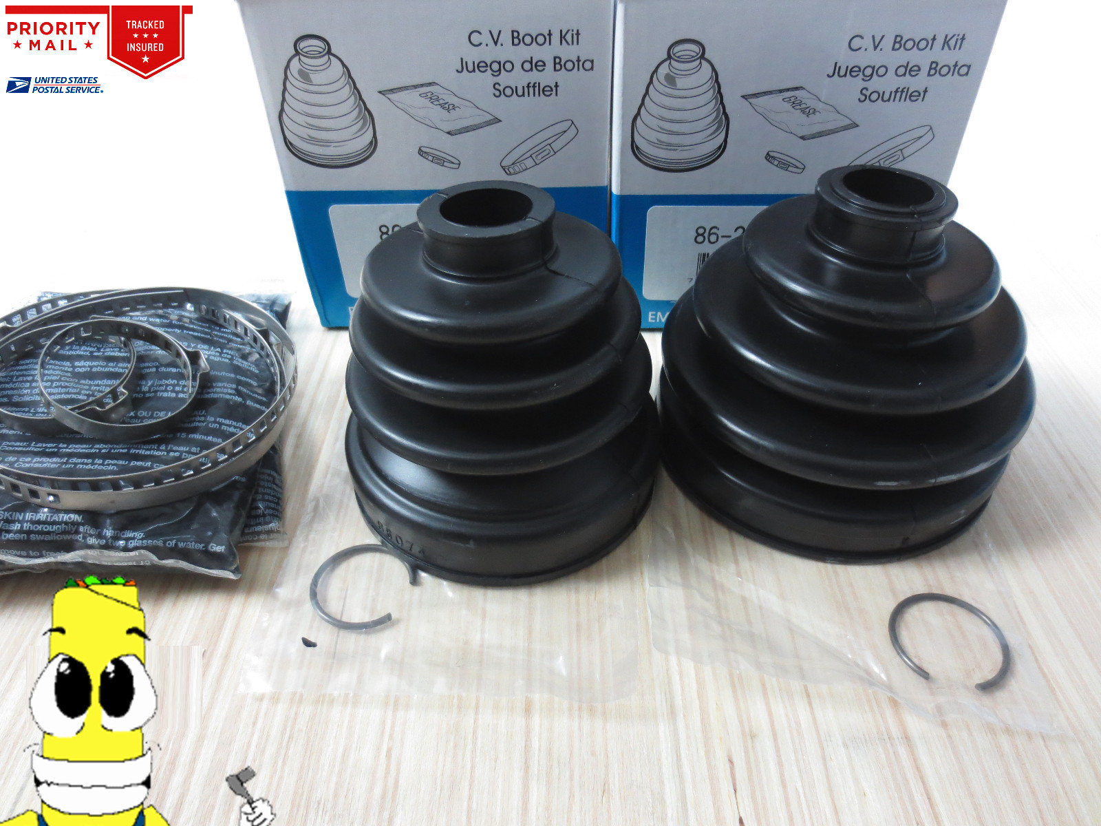 Front Inner & Outer CV Axle Boot Kit For Nissan Maxima 1985-2001 EMPI ...