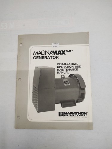 Magnamax Generator Marathon Installation Operation Maintenance Manual ...