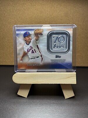 2021 Topps Series One Tom Seaver 70th Anniversary Logo Patch No. 70LP ...