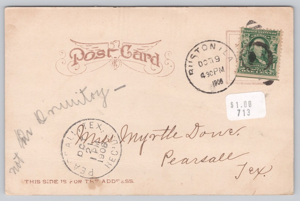 Ruston Louisiana Court House Building Lincoln Parish LA 1906 Postcard ...