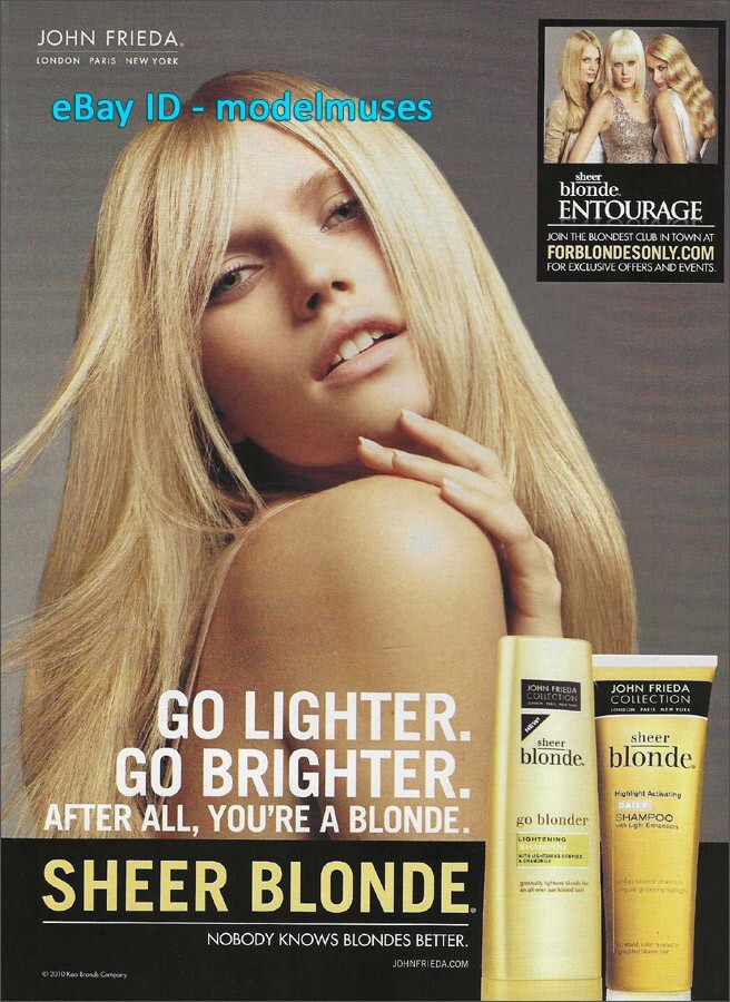 JOHN FRIEDA Hair Care 1-Page Magazine PRINT AD 2010 CATO VAN EE pretty ...