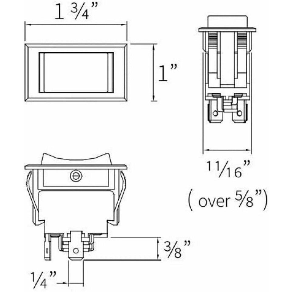 4 Pin Trailer Power Jack Switch Replacement for LCI Lippert Recpro F2C ...