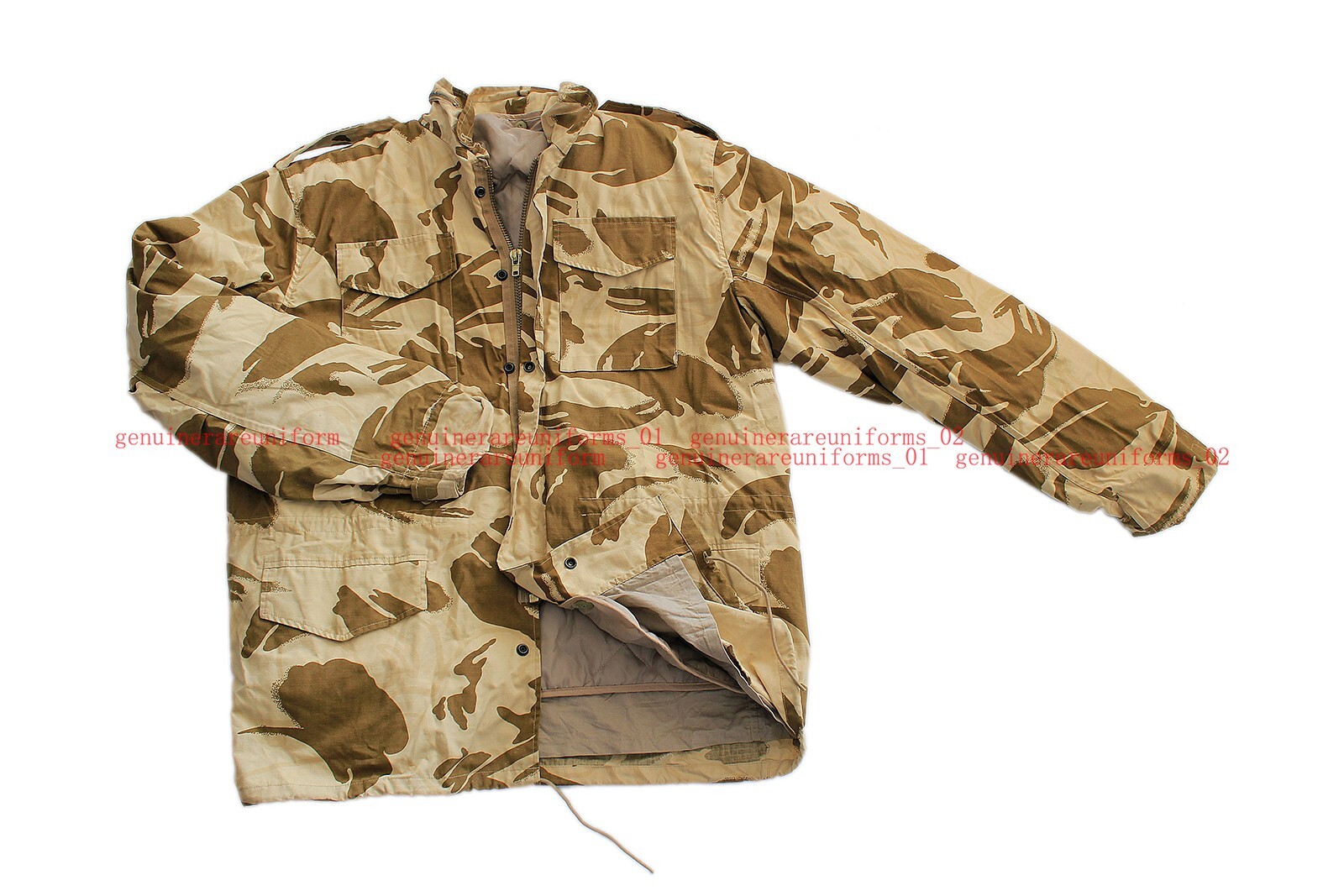 Rare Genuine Middle East Tricolor desert DPM Camo M65 Cold Jacket ...