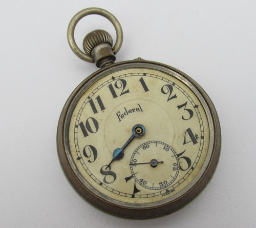 Vintage FEDERAL Wind-up Pocket Watch - for Spares or Repair | eBay UK