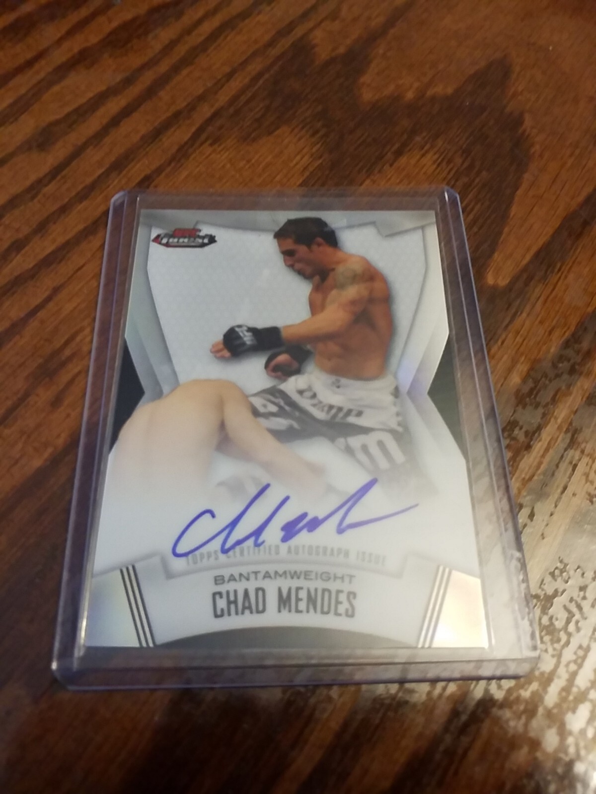 2012 Topps UFC Finest - Fighter Autographs Refractor #A-CM Chad Mendes ...