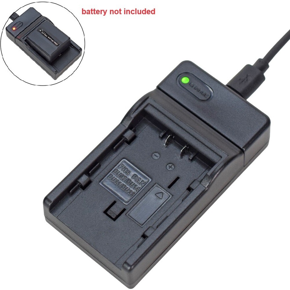 CGA-DU07 Battery charger for Panasonic NV-GS120 GS140 GS150 GS158 GS180 ...