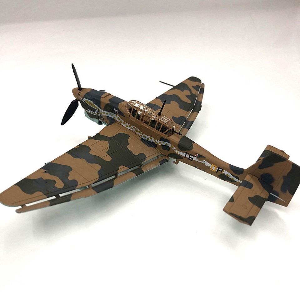 1:72 WWII German Air Force Stuka Ju-87 Bomber Model Alloy Military ...