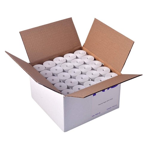 2 1/4 x 75 feet x 50 rolls CORELESS BPA Free Thermal Paper Rolls for ...