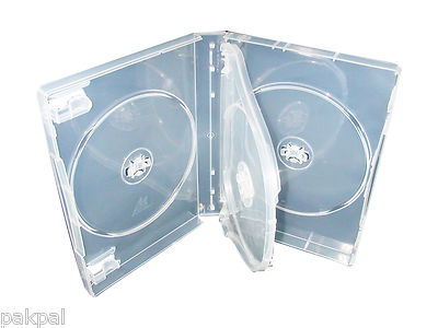 25 New Top Quality 27mm 3-DVD Cases w/Patented M-LOCK, Super Clear DB27 ...