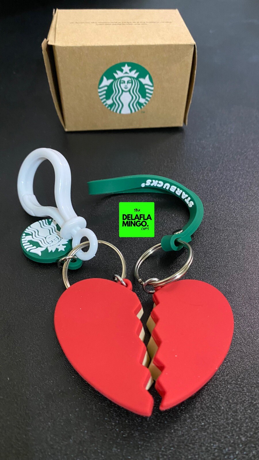 Starbucks Mexico Valentines Day Bearista Heart Keychain Clip NEW! | eBay