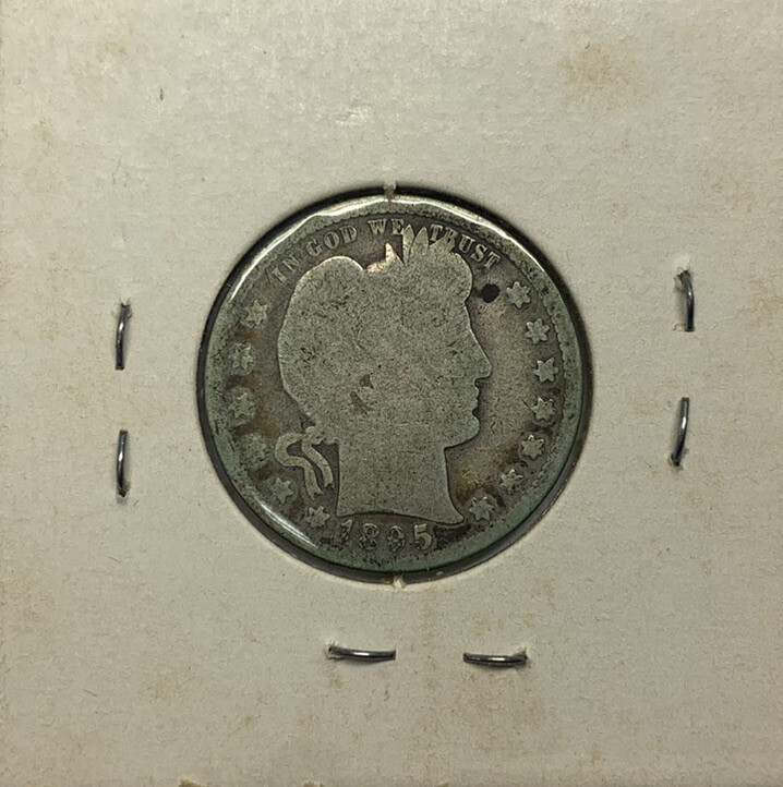 1895 USA Silver Quarter Dollar “Barber” Coin - #131 | eBay