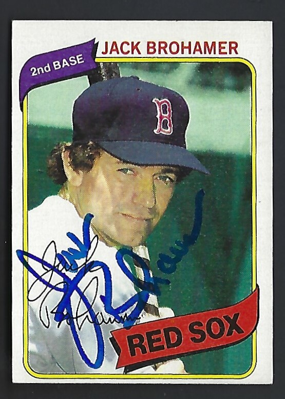 1980 Topps Jack Brohamer Card #349 Autograph Signed Red Sox | eBay