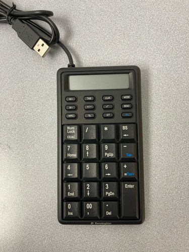 Kensington Notebook Keypad Calculator USB HUB K72274 Wired Keyboard ...